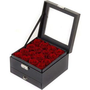 Accents | Preserved Roses Real Rose In A Box 16 Red Roses | Poshmark